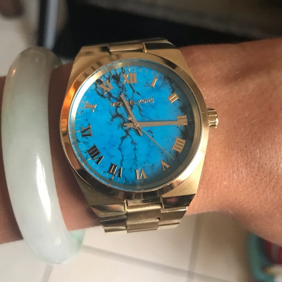 Michael Kors | Accessories | Mk Blue Watch Like New | Poshmark